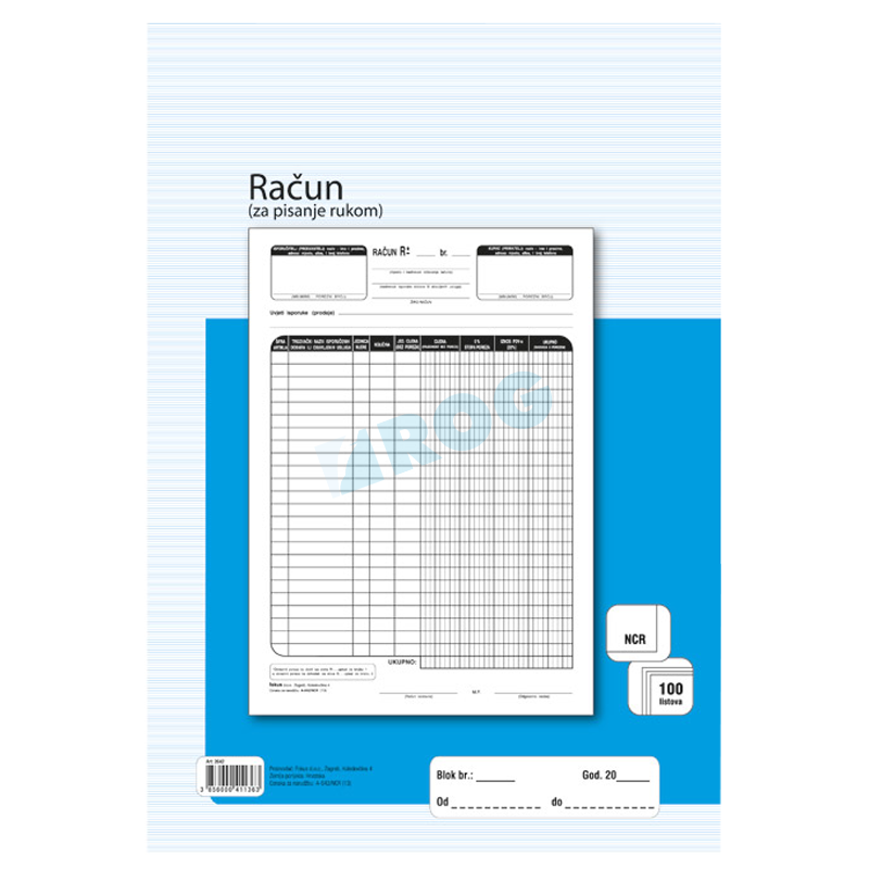 Obrazac A-642/NCR Račun A4 | ROG