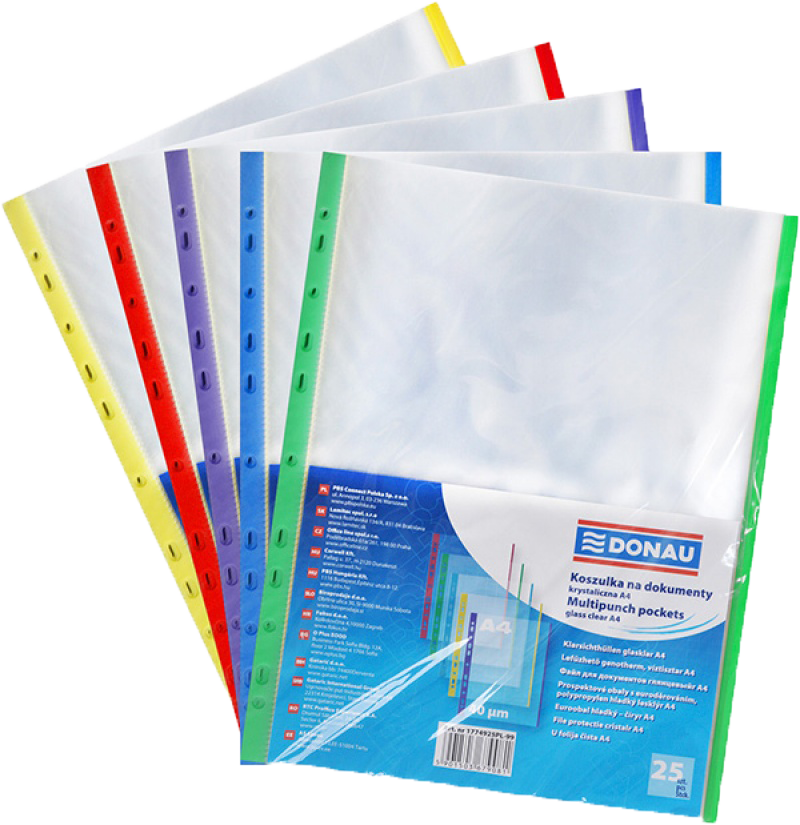 Fascikl pvc UR A4 Donau 40μm u boji sjajni 25/1 | ROG