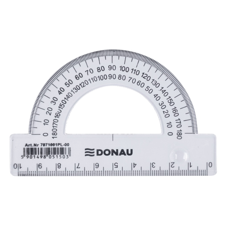 Kutomjer 180° 10cm Donau | ROG