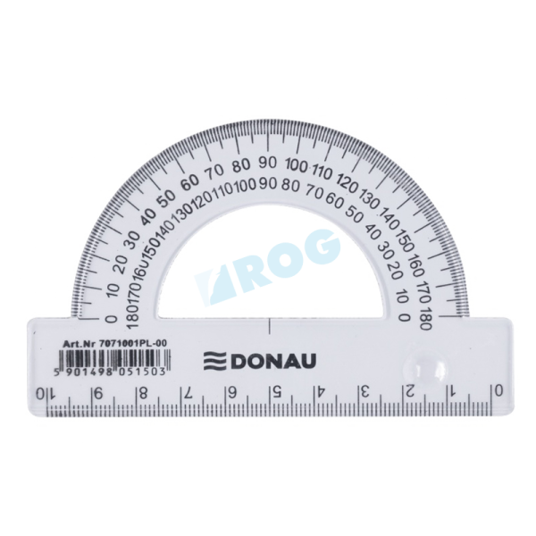 Kutomjer 180° 10cm Donau | ROG